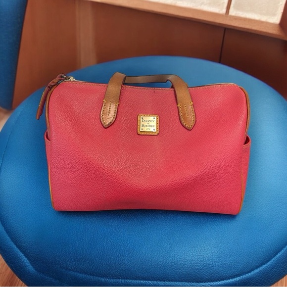 Dooney & Bourke | Bags | Dooney Bourke Red Leather Satchel | Poshmark